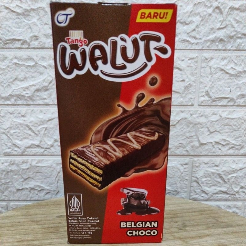 Jual Tango Walut : Wafer Renyah Belgian Choco, 1 box isi 12 pcs ...