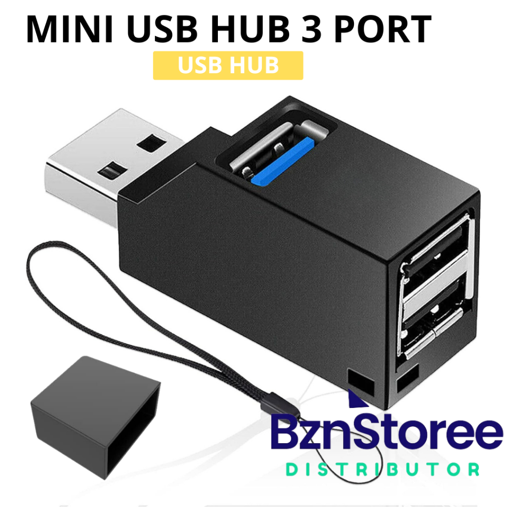 Jual Hub Splitter 3 Port USB 3.0 Mini untuk PC /USB HUB PELUIT /Laptop ...