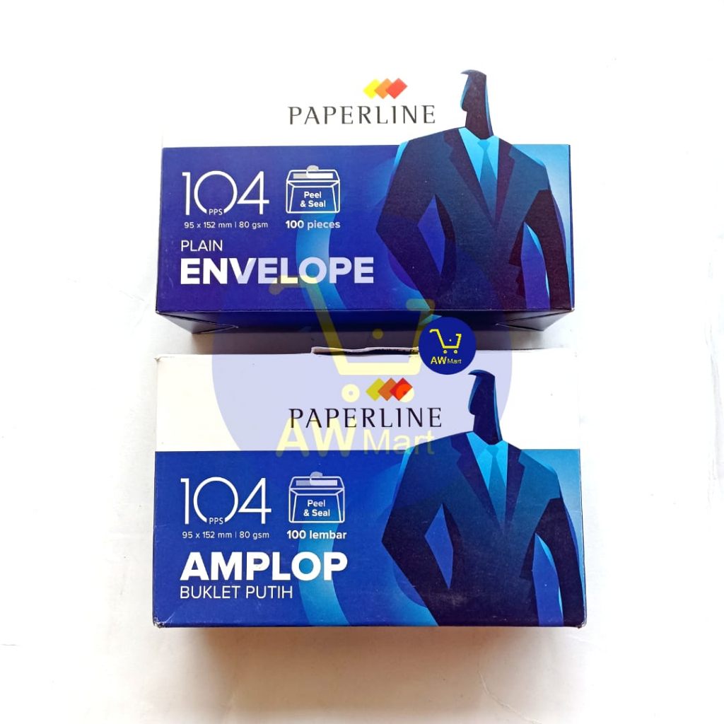 Jual AMPLOP PAPERLINE PERBOX ISI 100 LEMBAR - AMPLOP BUKLET PUTIH ...
