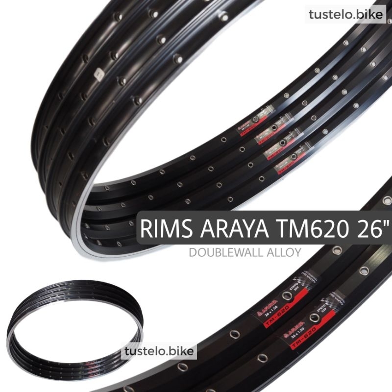 Jual Wheelset 26 Araya TM620 Hub Freehub 32 Hole Rims Spoke Araya ...