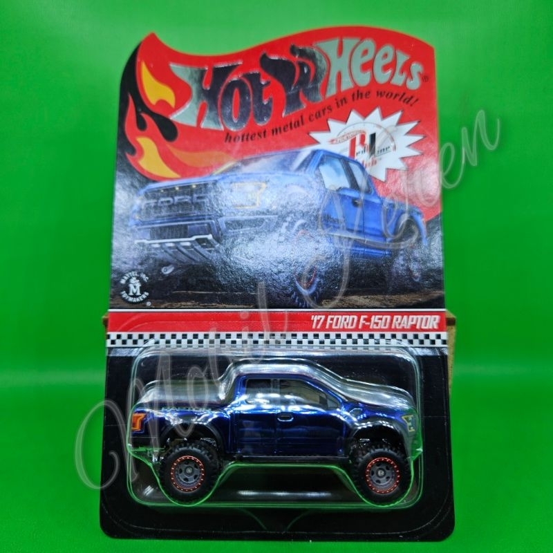 Jual Diecast Hot Wheels RLC 17 Ford F-150 Raptor blue ban karet ultra ...