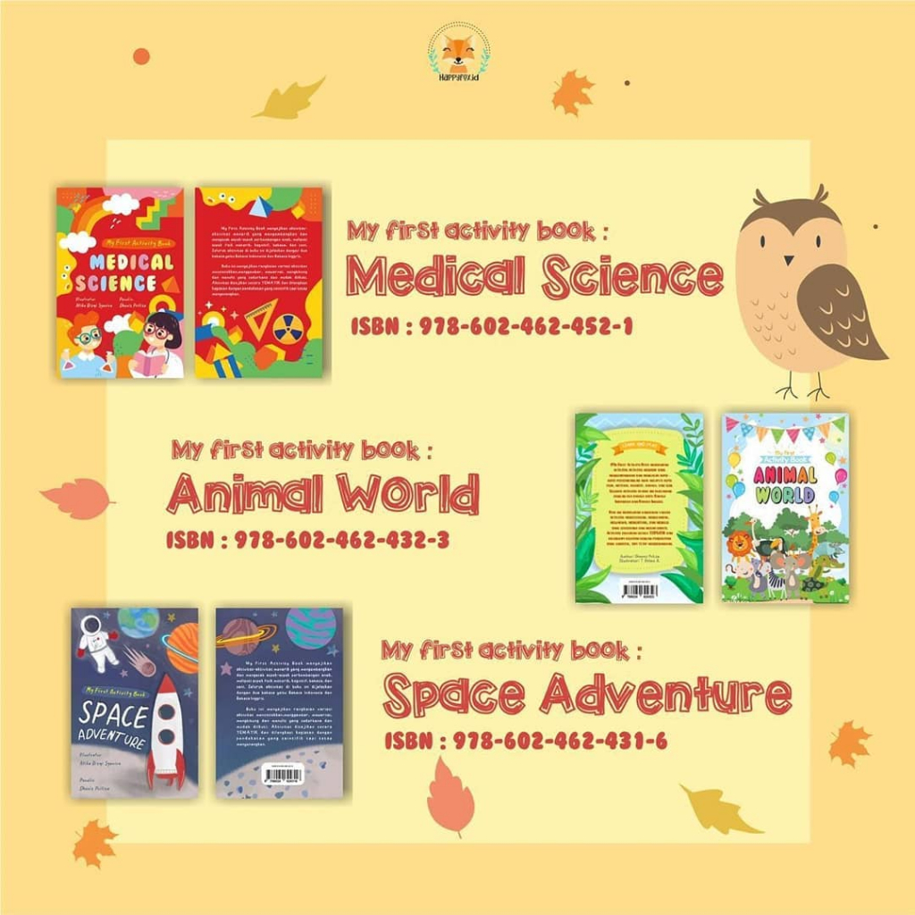 Jual [Happy Fox] Buku My First Activity Book (1 set 3 buku) | Shopee ...