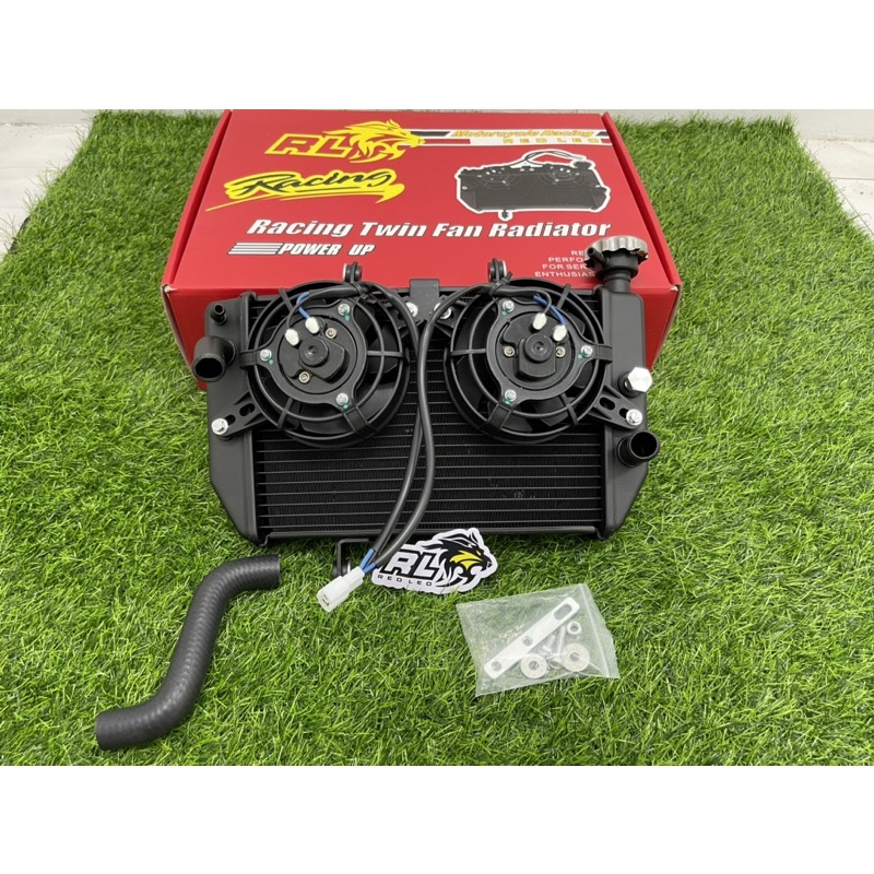 Jual Radiator Red Leo Double Fan Ninja 150 / MX King / MX old/new ...