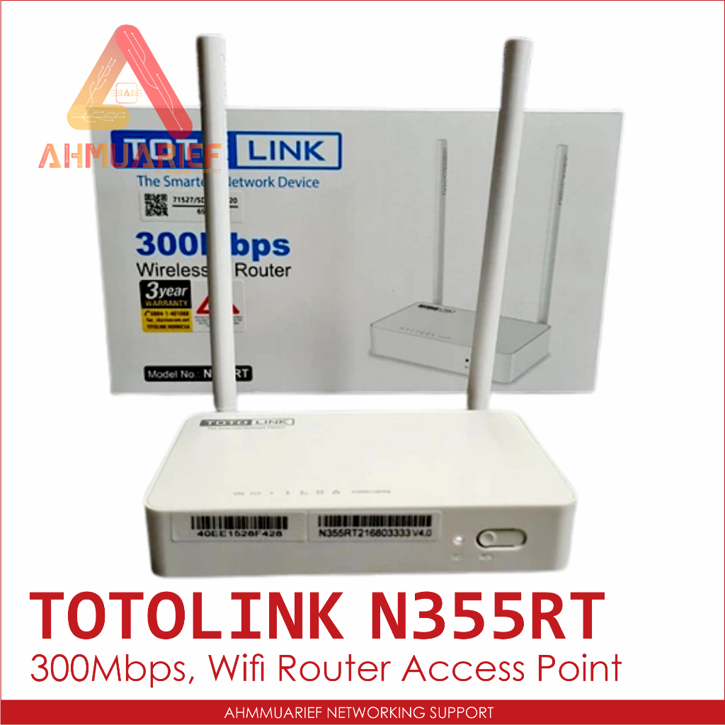 Jual TOTOLINK N355RT WIRELESS ROUTER ACCESS POINT REPEATER WISP | Shopee Indonesia