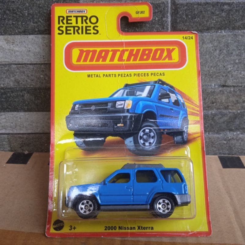 Jual matchbox mbx 2000 Nissan Xterra retro series biru SUV mobil seri ...