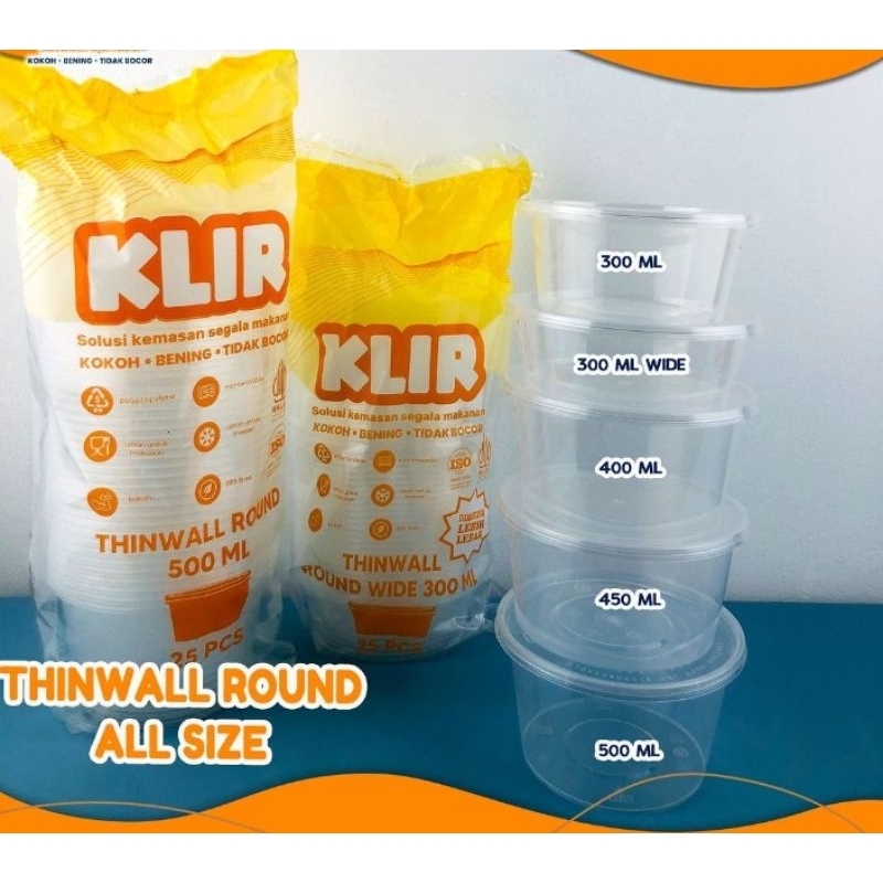 Jual Wadah Bulat plastik 400ml untuk makanan | Shopee Indonesia