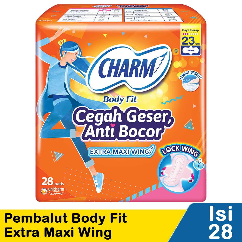 Jual CHARM PEMBALUT EXTRA MAXI WING 28pcs (23cm) | Shopee Indonesia