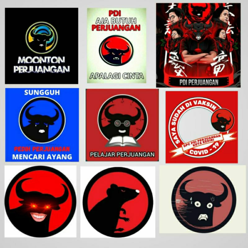 Jual Stiker Cutting Meme PDI/Stiker Pelesetan PDI Vinyl | Shopee Indonesia