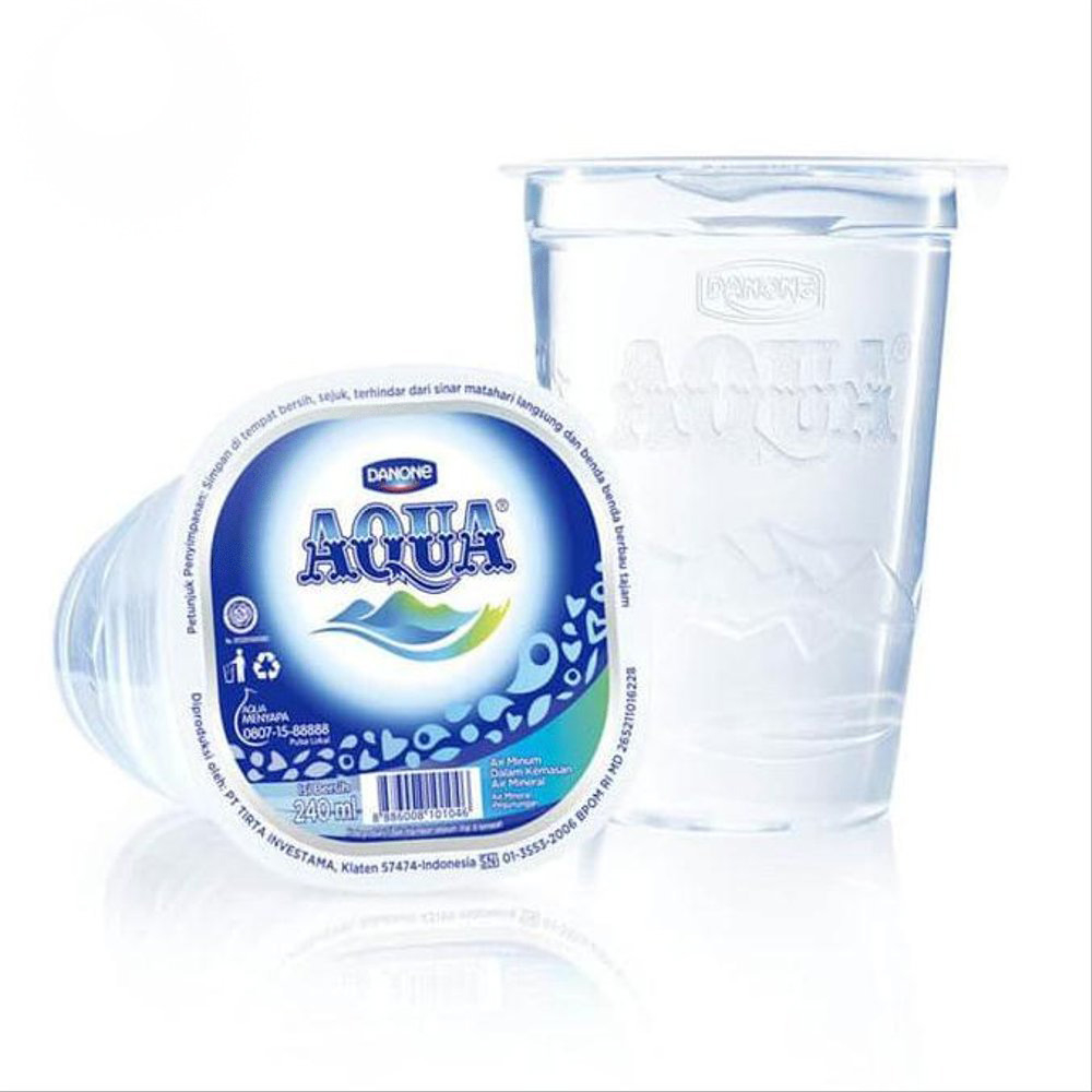 Jual Aqua Gelas Air Mineral 220 mL 3 Gelas | Shopee Indonesia