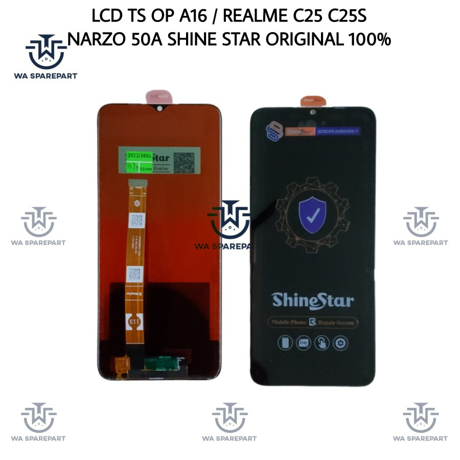 Jual LCD TOUCH OPPO A16 / REALME C25 C25S / NARZO 50A SHINE STAR ORIGINAL | Shopee Indonesia