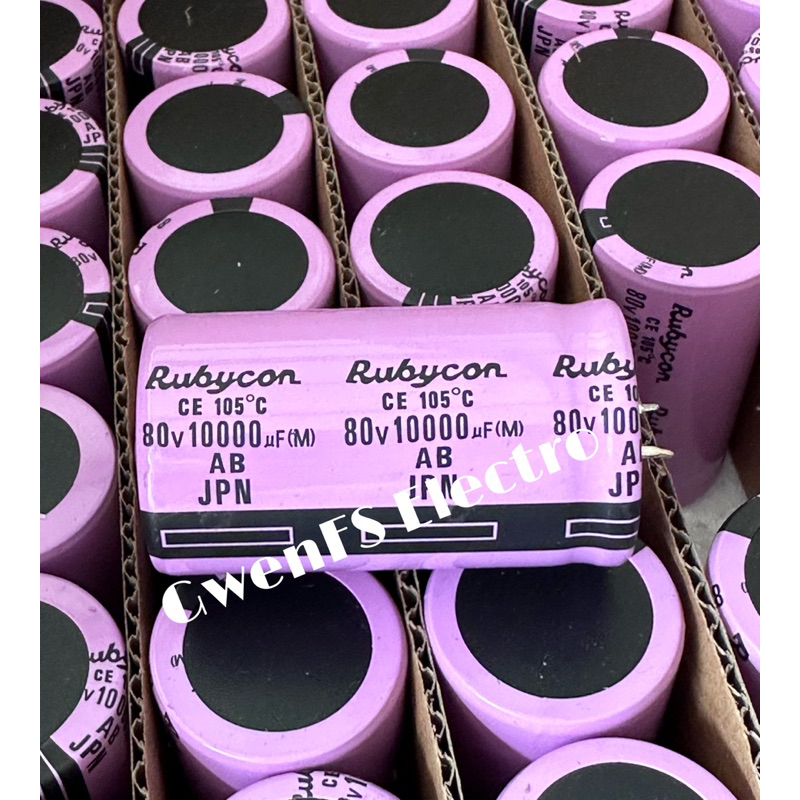 Jual Elco 10000UF 80V RUBYCON BLACK PINK Edition Elko Rubicon 10000 UF ...