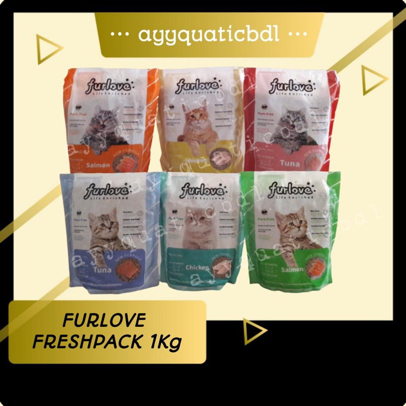 Jual 1KG | FURLOVE | Dry Food Makanan Kering Kucing | Shopee Indonesia
