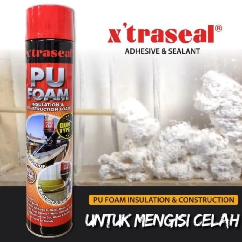 Jual XTRASEAL PU FOAM sealant cairan busa foam polyurethane soundproof ...