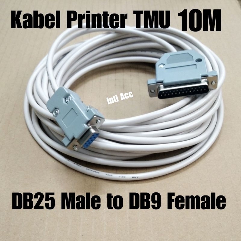 Jual kabel Printer Serial TMU db9 female to db 25 male 10 Meter ...