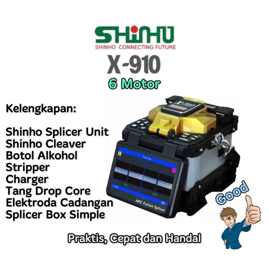 Jual FUSION SPLICER SHINHO X910 / Splicing Alat Sambung Kabel Fiber Optic | Shopee Indonesia