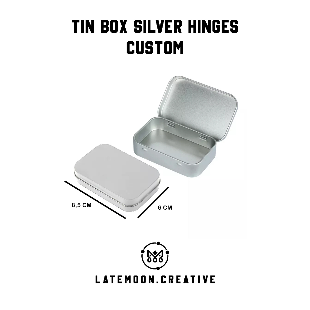 Jual BOX SILVER ENGSEL UKURAN 8,5 X 6 CM (BISA COD) | Shopee Indonesia
