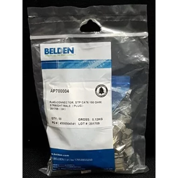 Jual BELDEN RJ45 Connector Cat6 Cat.6 STP Metal AP700004 Original ...