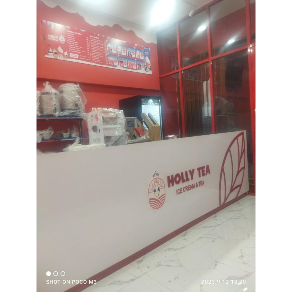 Jual Contoh hasil kerja akrilik awan, daun Holly tea | Shopee Indonesia