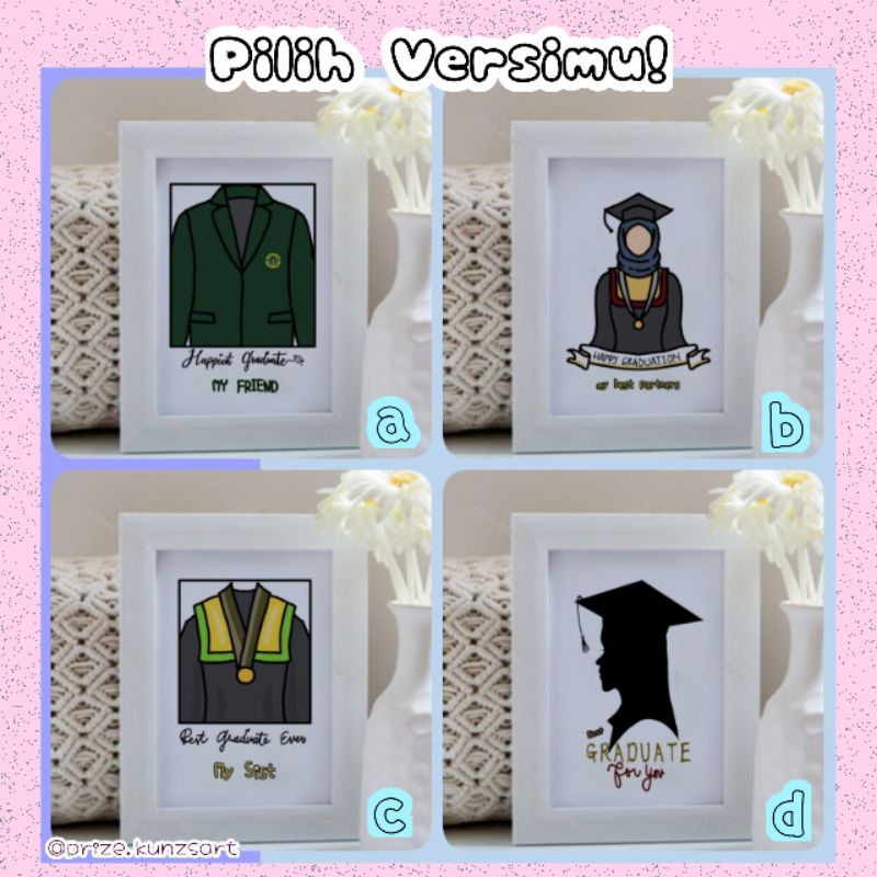 Jual BINGKAI UCAPAN WISUDA LUCU UKURAN 4R 5R | Shopee Indonesia