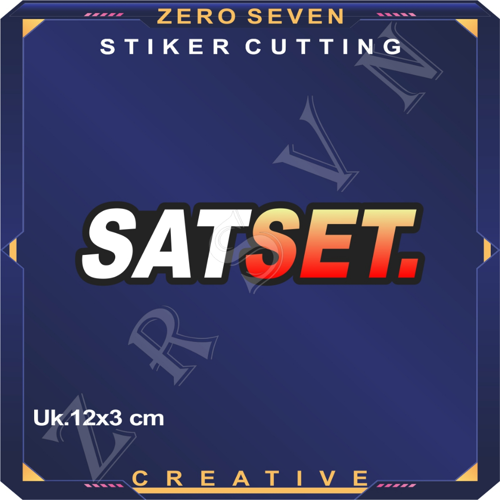 Jual STIKER SAT SET / RACING / STIKER MOTOR / AESTHETIC / VYNIL / ANTI ...