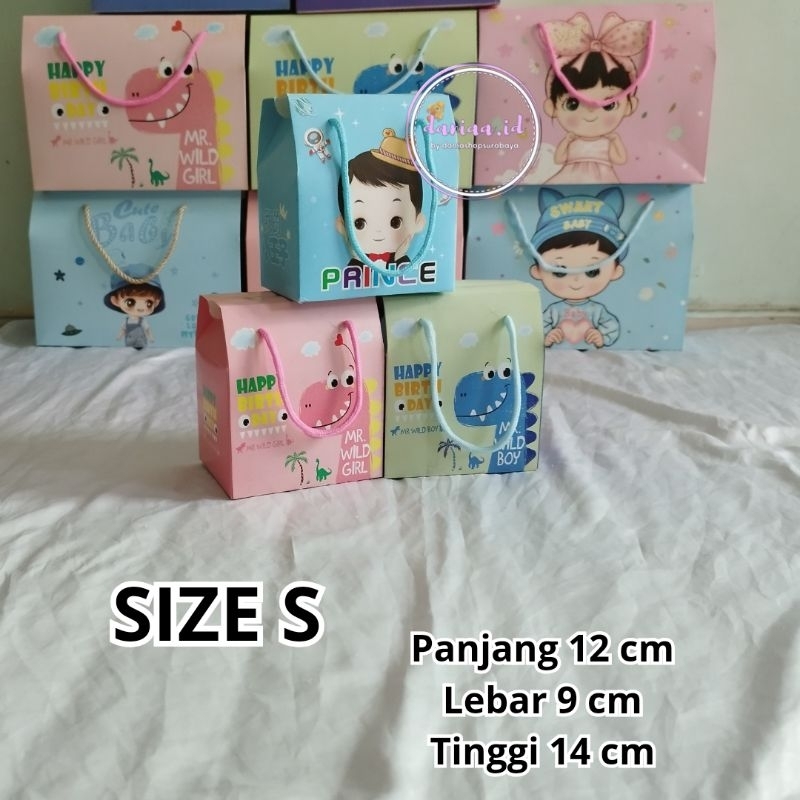 Jual Tas ulang tahun / SIZE KECIL 12CM / Tas ulang tahun anak / Tas ...