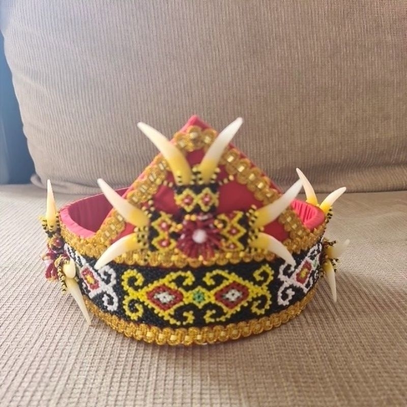 Jual Topi hiasan kepala perempuan adat Dayak ukuran dewasa | Shopee ...