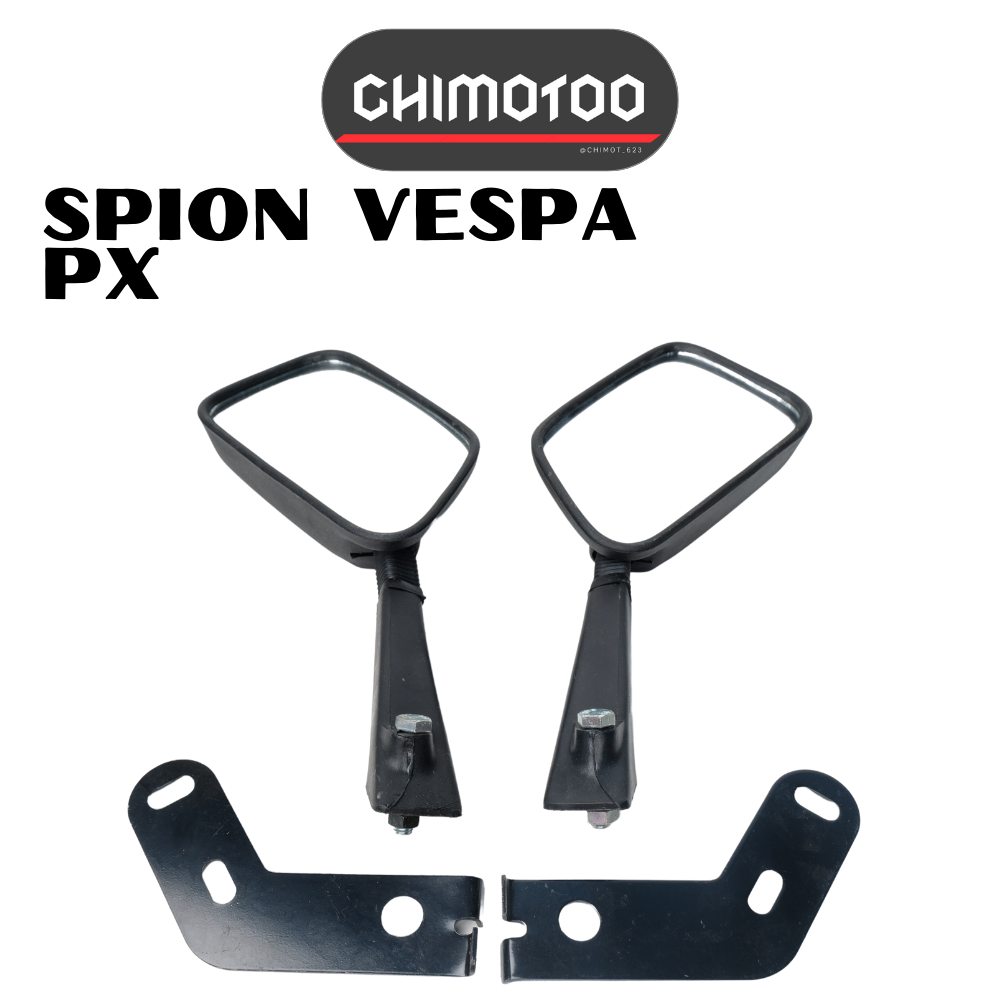 Jual Spion Vespa PX Eksklusive Spartan Set Plat | Shopee Indonesia