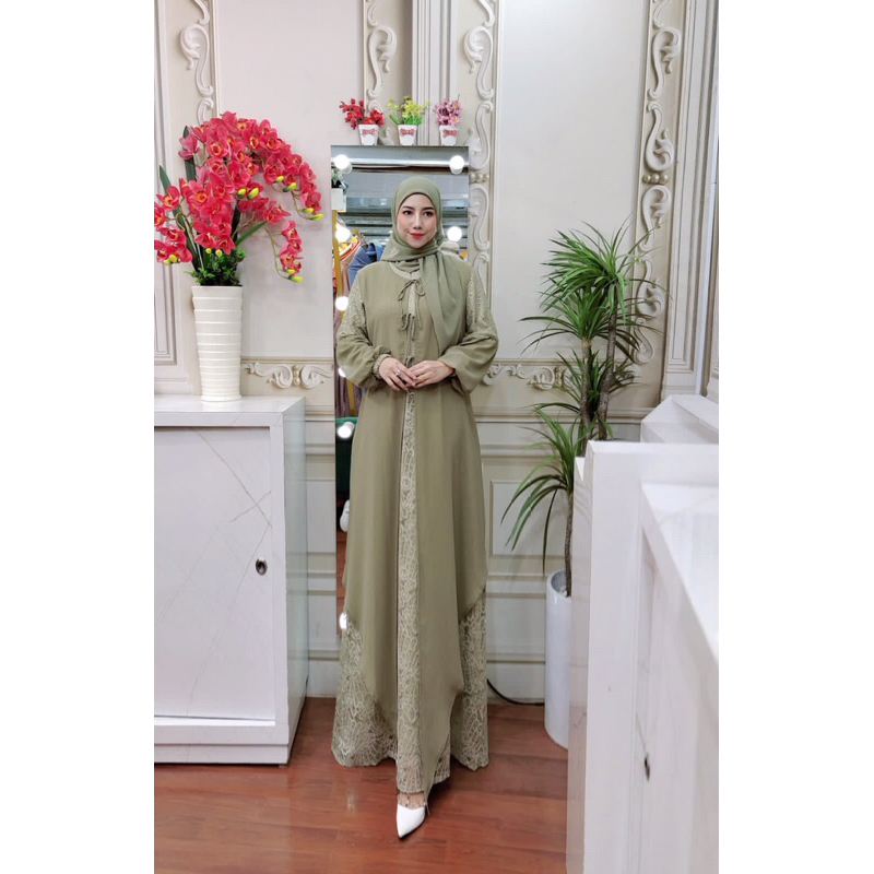 Jual Gamis Arsyilla Brokat Series | Shopee Indonesia