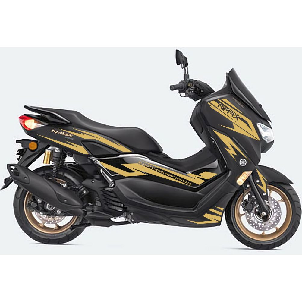 Jual Stripng Cutting stiker Yamaha New Nmax 2020 Hitam Gold | Shopee ...