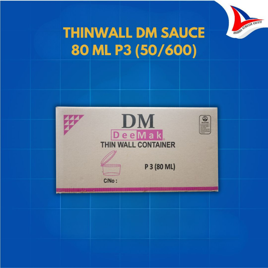 Jual Thinwall Dm Sauce 80 Ml P3 / Cup Saos Isi 600 Pcs (1 Karton ...