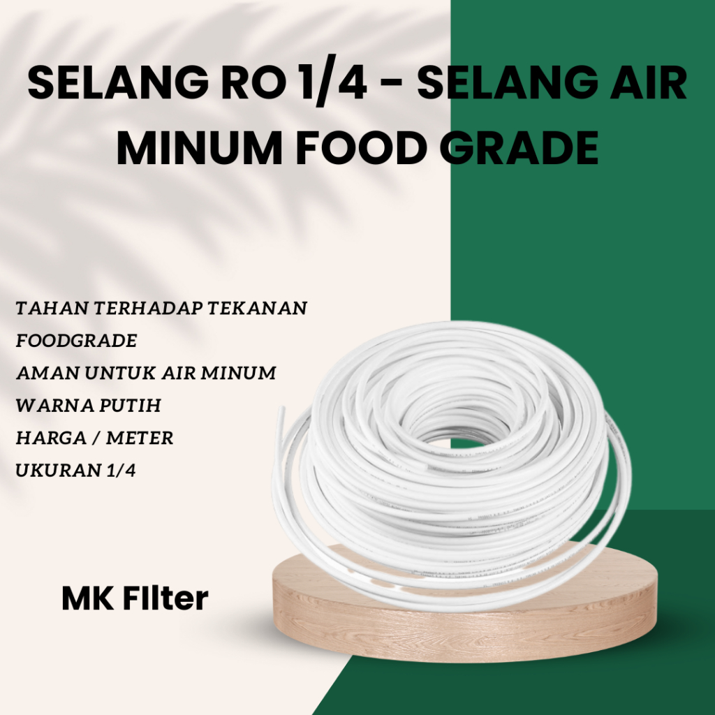 Jual Selang RO 1/4 - Selang Air Minum Food Grade - Reverse osmosis per ...