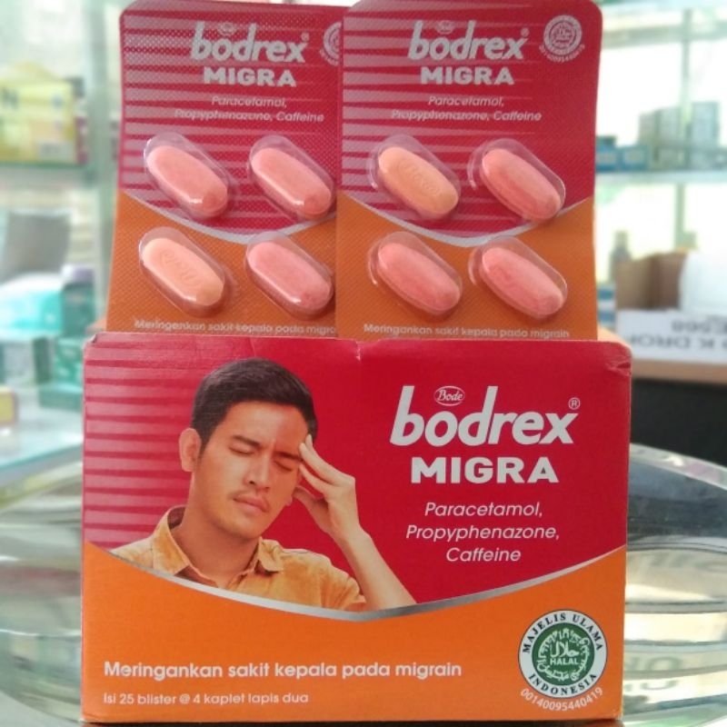 Jual BODREX MIGRA TAB STRIP 4 TABLET | Shopee Indonesia