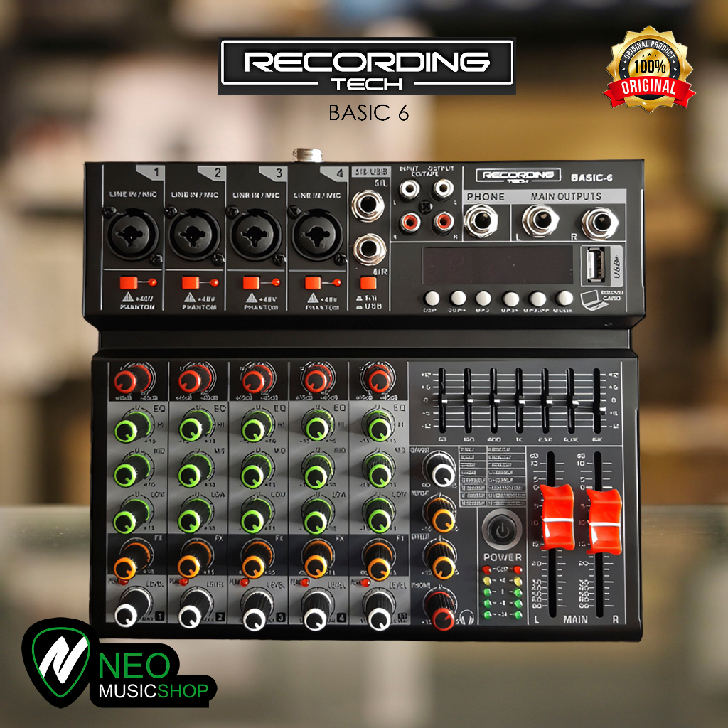 Jual Recording Tech Basic6 Basic 6 mixing console effect processor ...