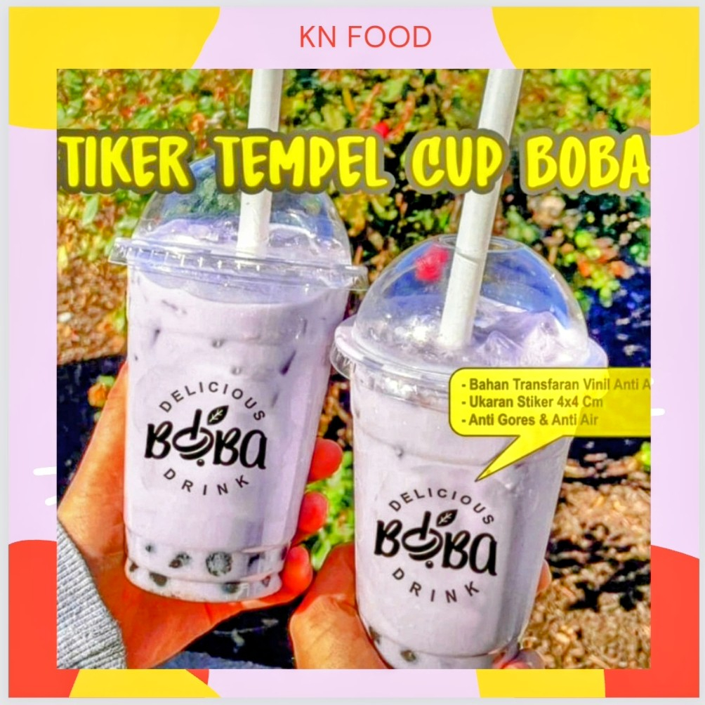 Jual Stiker transparan kata kata Cup minuman / botol minuman / stiker ...