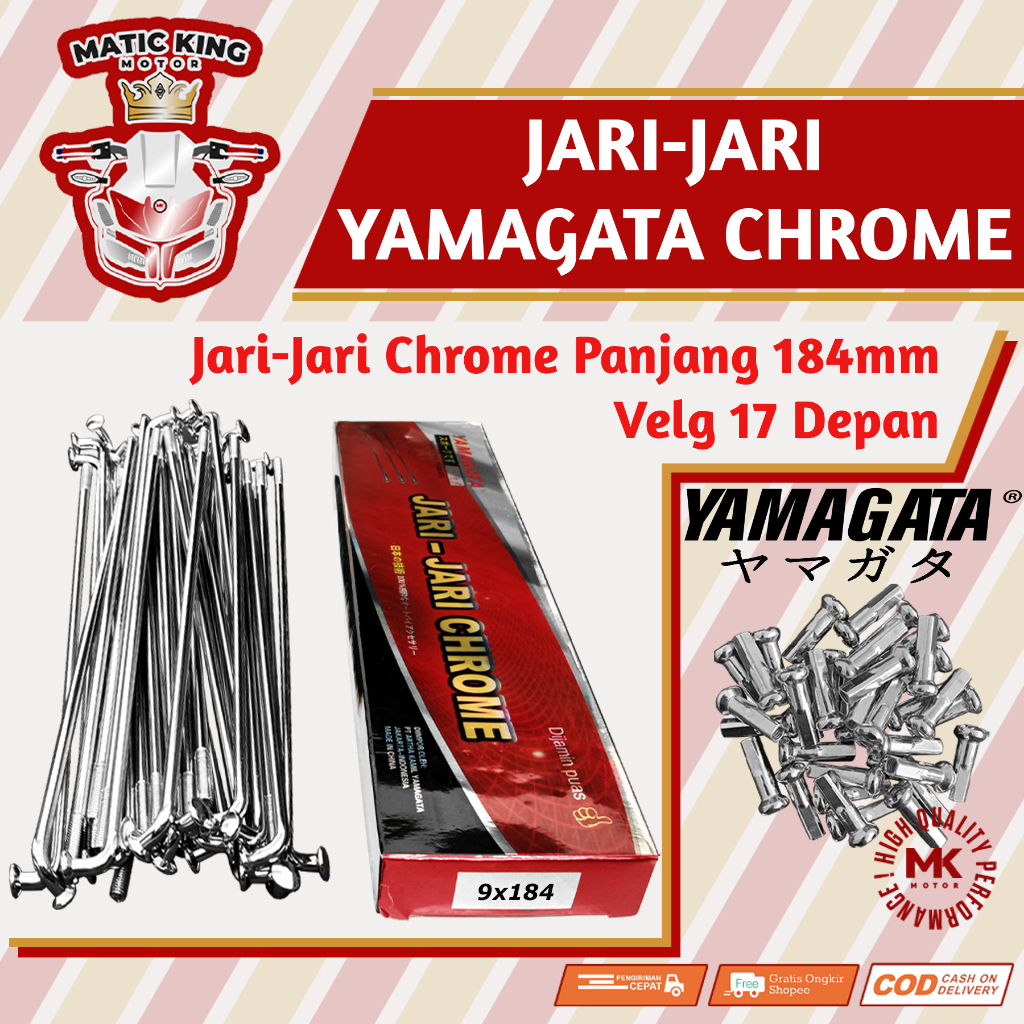 Jual Jari jari Ruji Velg 17 18 ukuran 184 Honda Yamaha Vario Beat ...