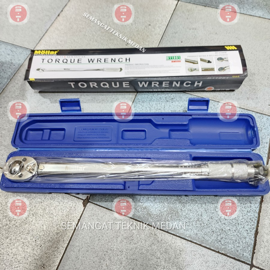 Jual KUNCI TORSI MOMEN MOMENT TORQUE WRENCH 1/2" 40NM-210NM MOLLAR ...