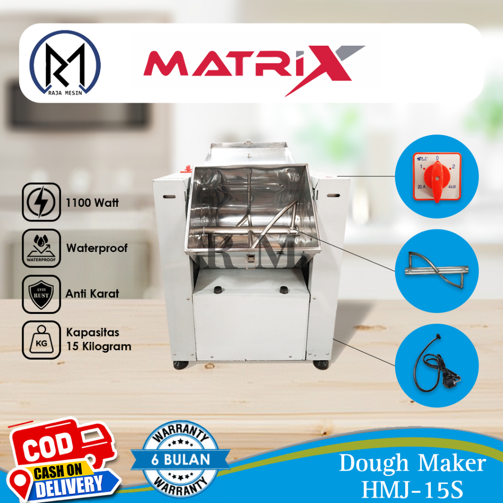 Jual Mixer Roti / Stand Mixer Matrix HMJ-15S | Shopee Indonesia