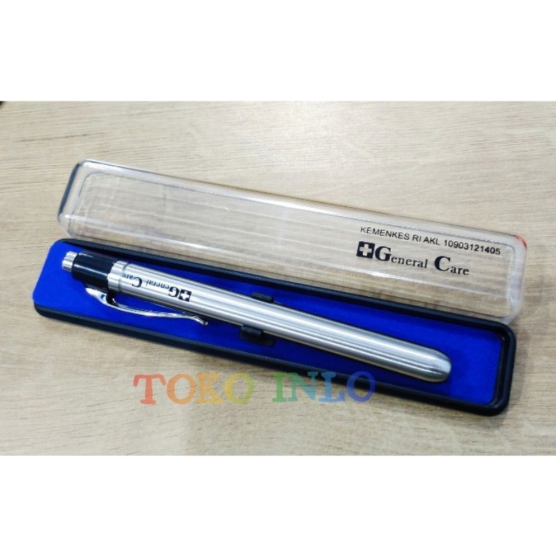 Jual Penlight SS General Care/Penlight Stainless Steel General Care/Pulpen Sinar/Pena Senter ...