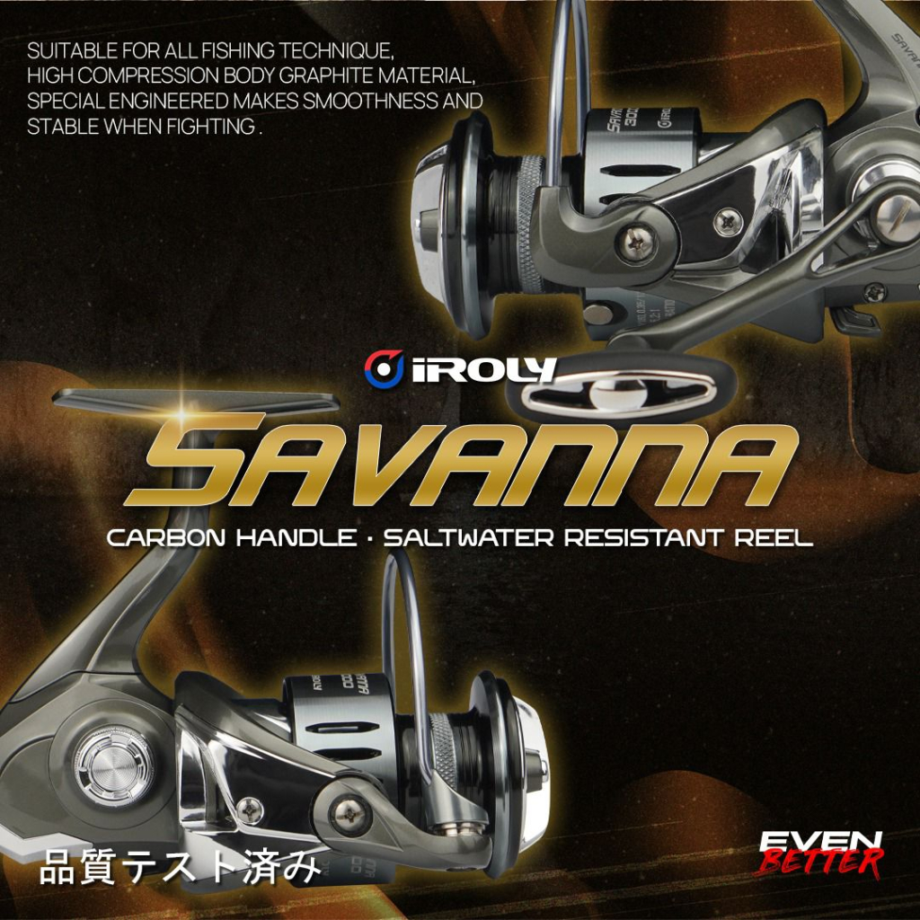 Jual Reel Iroly Savanna SW 1000-6000 Power Handle | Shopee Indonesia