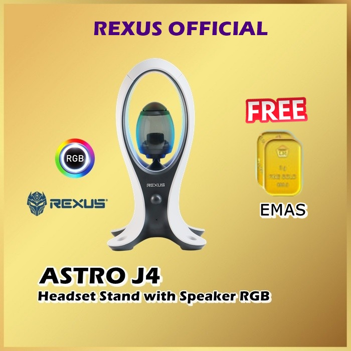 Jual Rexus Astro J4 Headset Stand Speaker Wireless RGB RX-J4 | Shopee ...