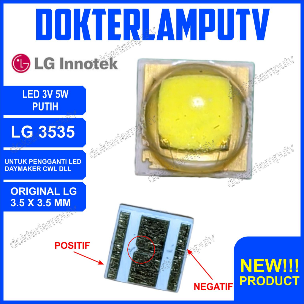 Jual LED CREE LG 3535 3V 5W ORIGINAL TEMBAGA GRADE A UNTUK KEPERLUAN ...