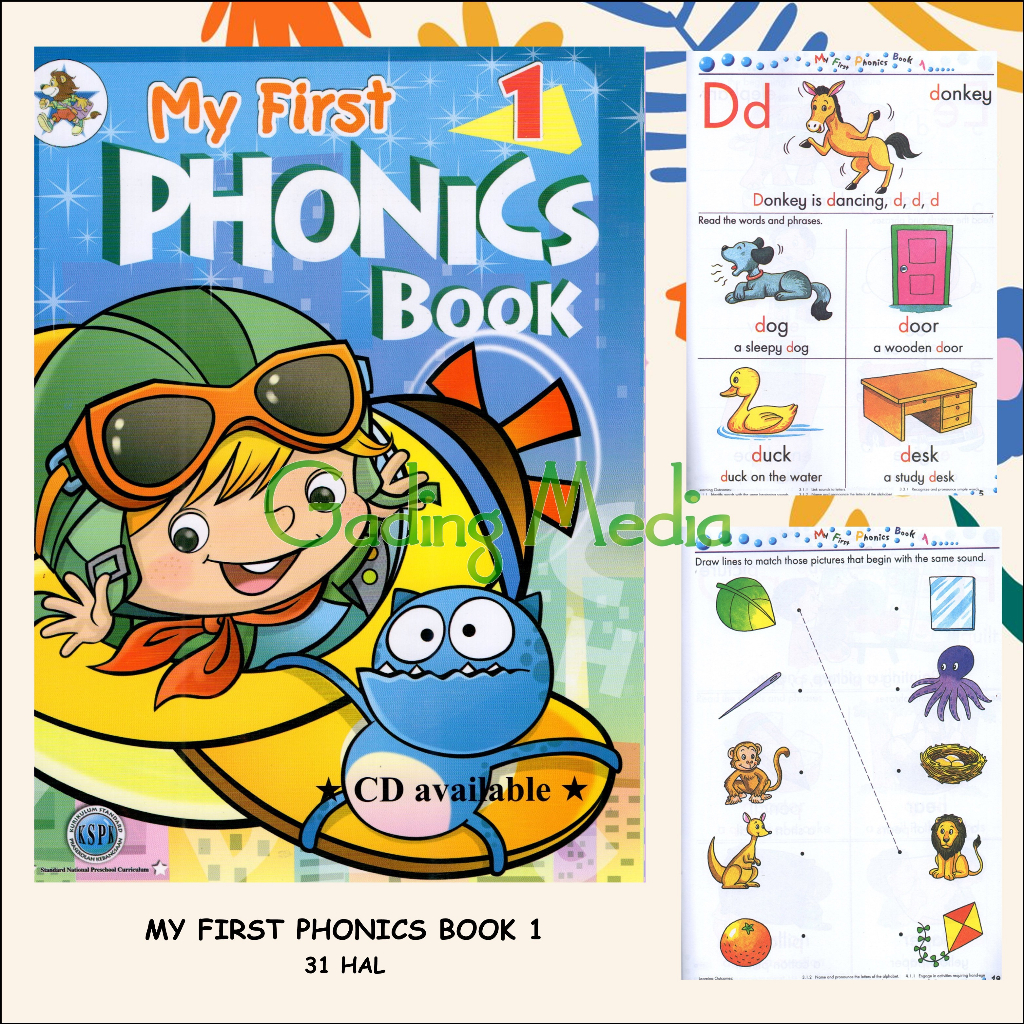 Jual My first Phonics Book & Activity Book 1 - 4 | Shopee Indonesia