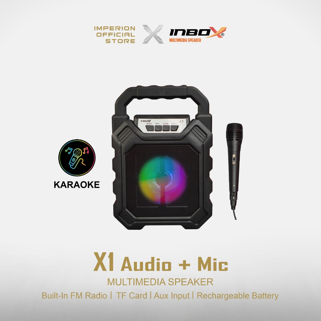 Jual Imperion INBOX X1 Rechargeable Wireless Speaker | Shopee Indonesia