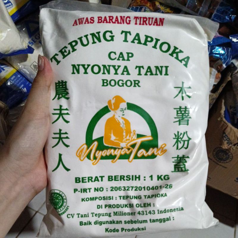 Jual TEPUNG TAPIOKA CAP NYONYA TANI 1kg | Shopee Indonesia