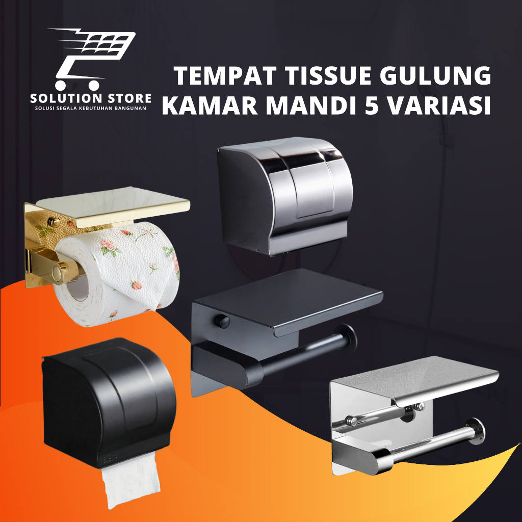 Jual Tempat Tissue Gulung Kamar Mandi Stainless Tempat Tisu Gulung ...