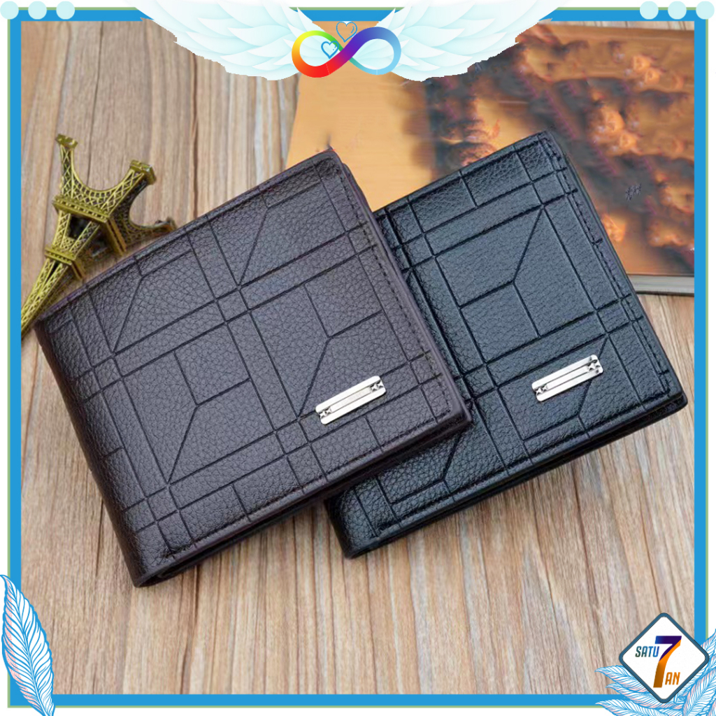 Jual Dompet Lipat Pria Fashion Korea Style Kasual Motif Multifungsi ...