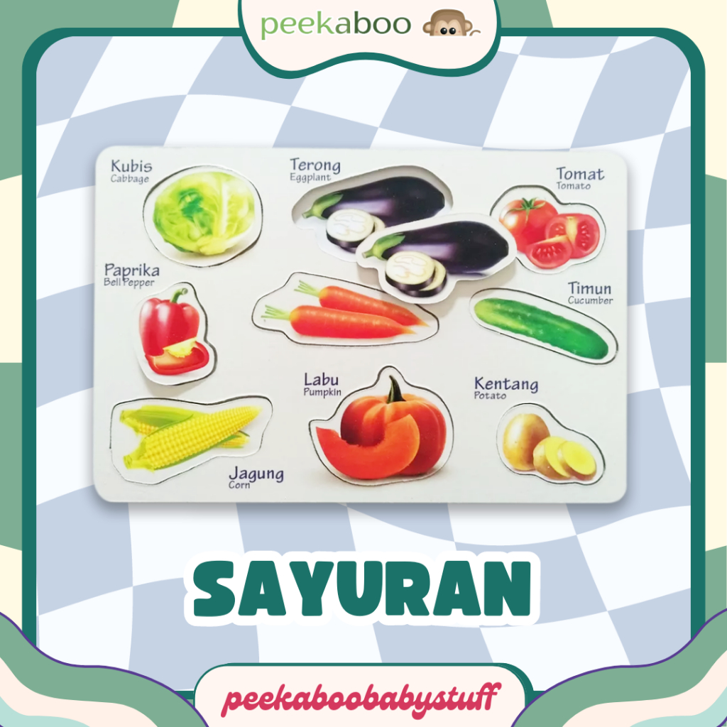 Jual PUZZLE KAYU KNOB MAINAN EDUKASI ANAK DENGAN BACKGROUND - TEMA ...