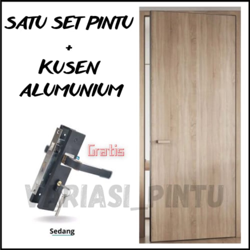 Jual SATU SET PINTU DAN KUSEN ALUMUNIUM GRATIS KUNCI DAN ENGSEL ...