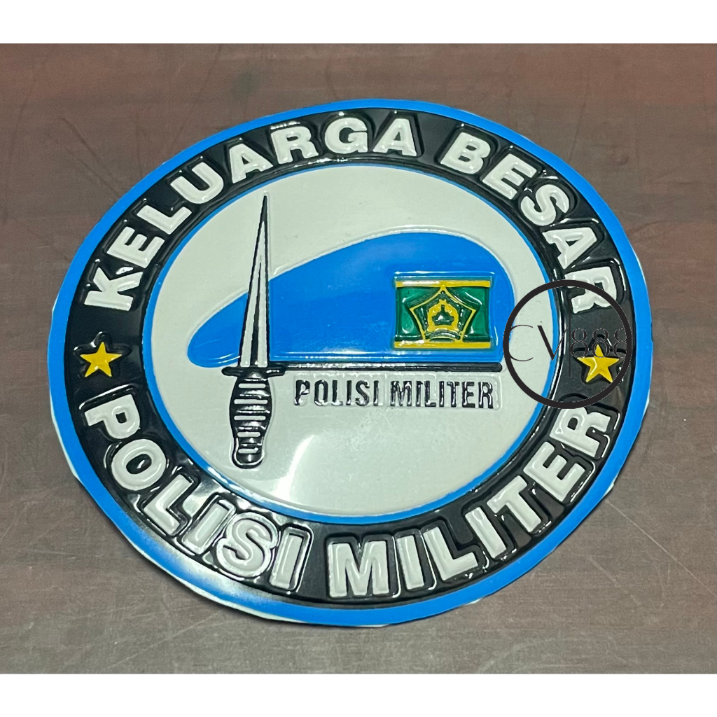 Jual Stiker PM (Bulat Biru) - Sticker Police Militer -Stiker Polis ...