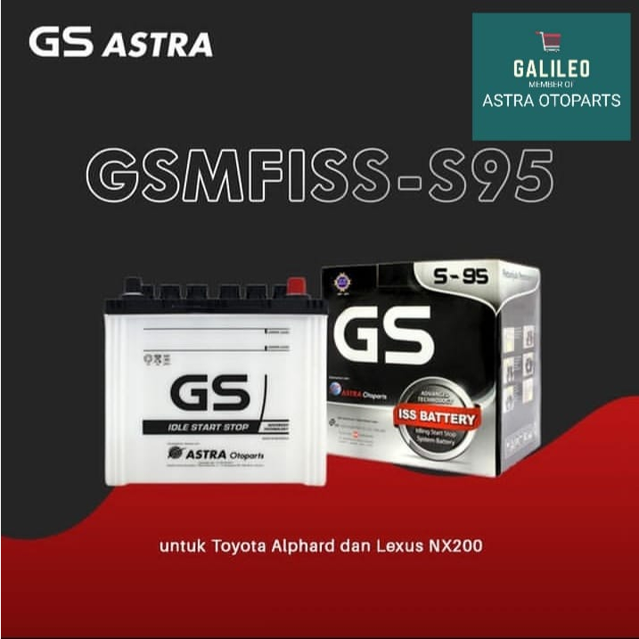 Jual AKI MOBIL TOYOTA ALPHARD / VELLFIRE S95 IDLING START STOP GS ASTRA OTOPARTS ISS MF | Shopee ...